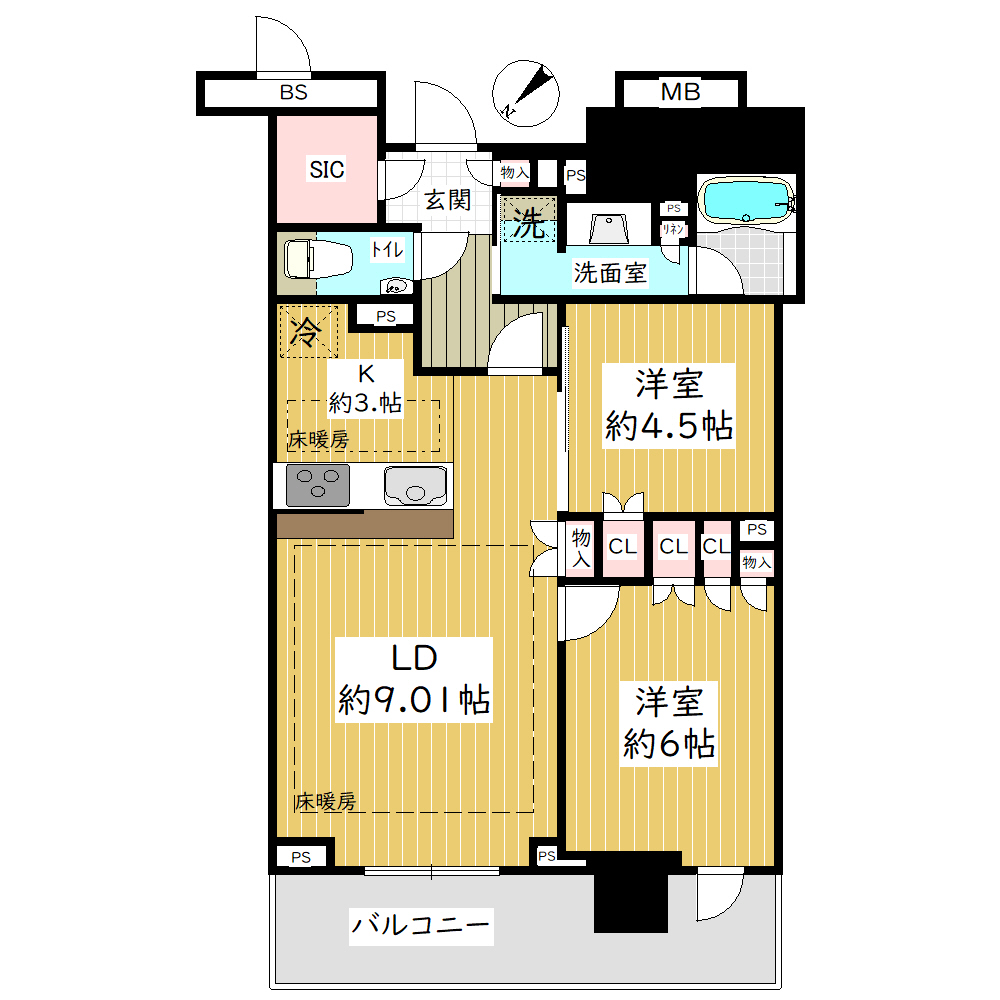 【賃貸】ブランズタワー豊洲36階2LDK | 株式会社 スワン