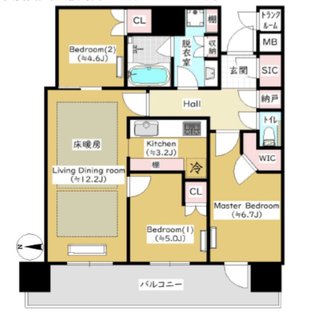 【賃貸】パークタワー晴海 27階 3LDK | 株式会社 スワン